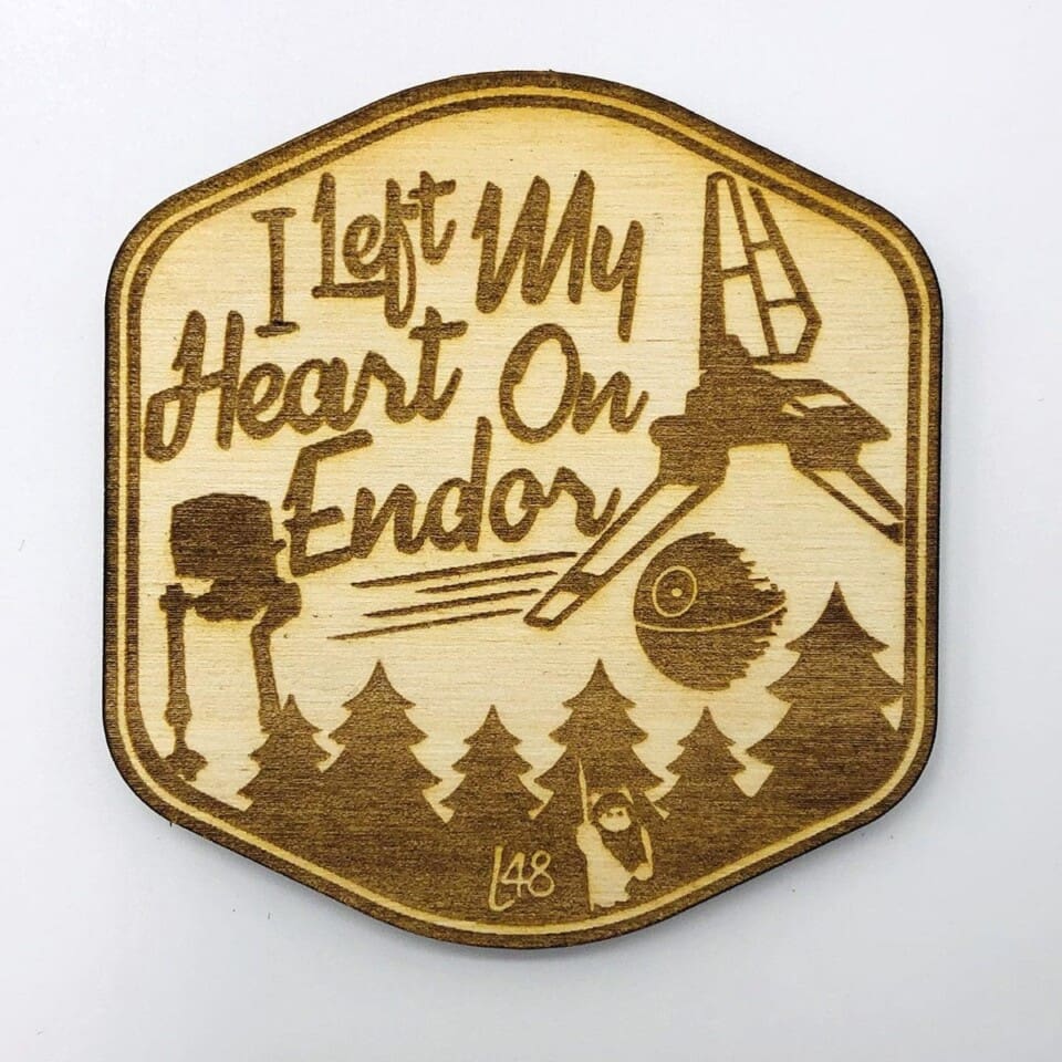 Endor Wooden Star Wars Badge Patch | Lower 48 Outfitters